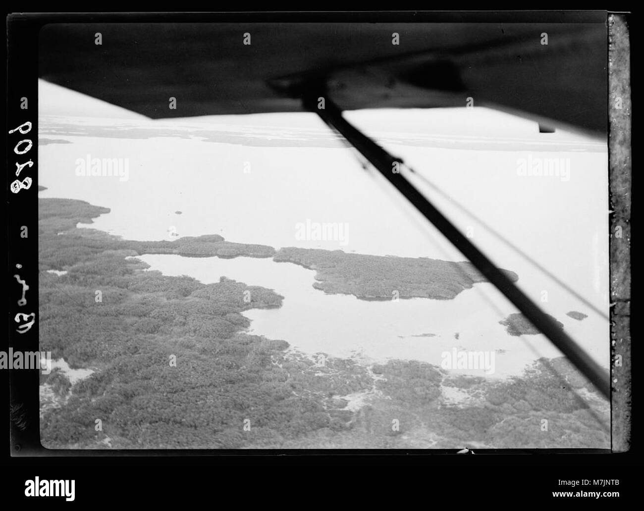 An aerial view of the Bor District in Sudan, highlighting a section of ...