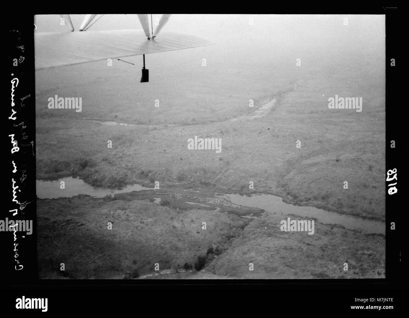 An aerial view of the Bor District in Sudan, showing a section of the ...