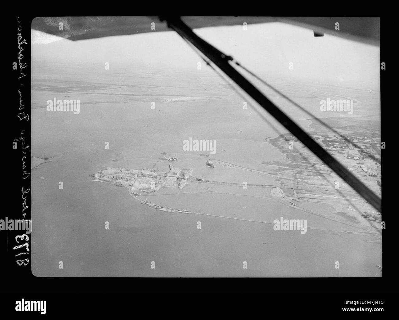 This aerial view captures Jebel Awlia to Malakal in Sudan, highlighting ...