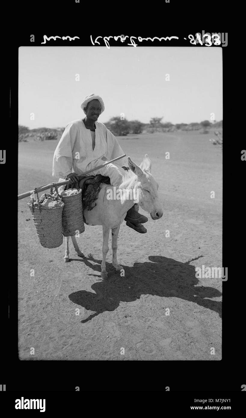 Image of a native person traveling to market near Shambat, Sudan ...