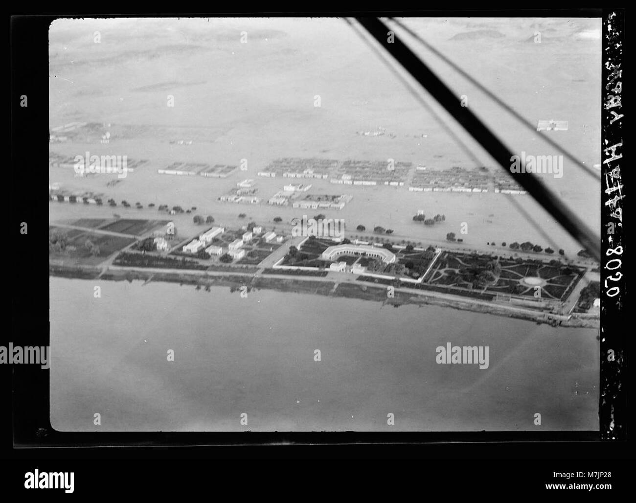 An aerial view of Wadi Halfa, Sudan, shows the town and Government ...