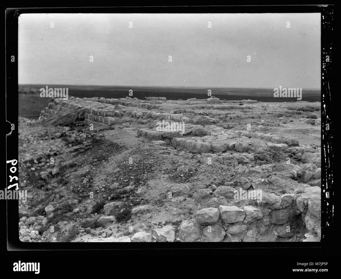Tel Deweir, the site of the ancient Jewish palace-fort, shows the ...