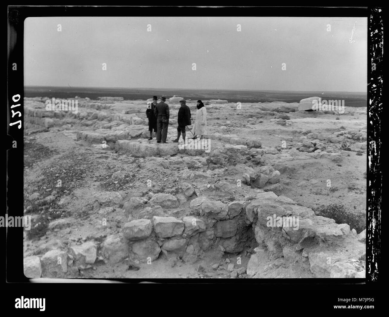This image shows the remains of the Jewish palace-fort at Tel Deweir ...