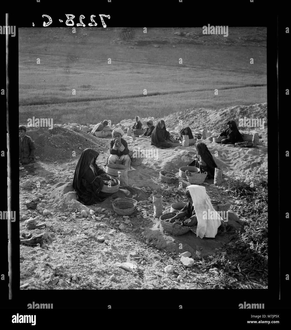 An archaeological image of Tel Deweir (Lachish), showing the process of ...
