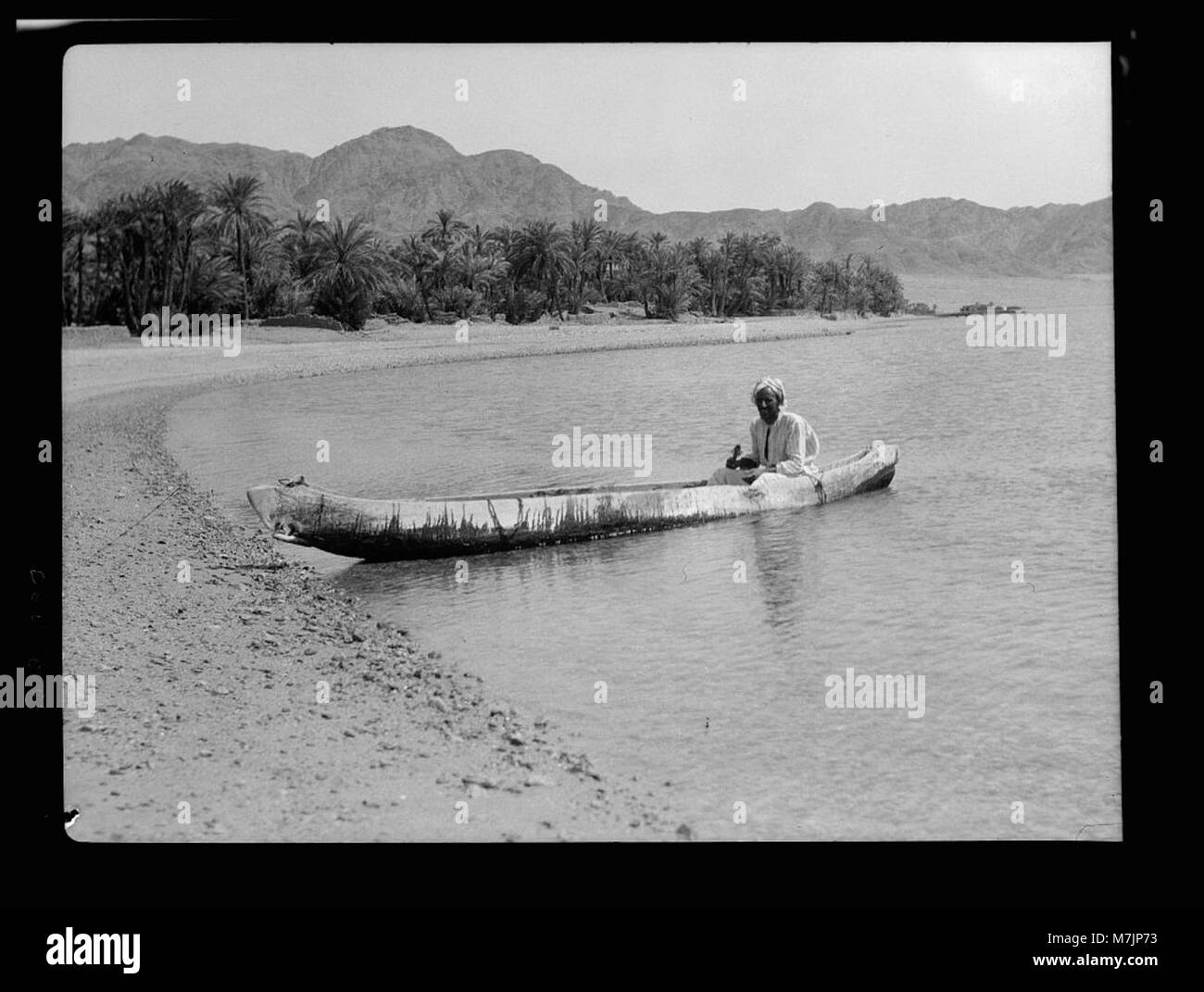 This image depicts the southern end of the Great Jordan Rift ...
