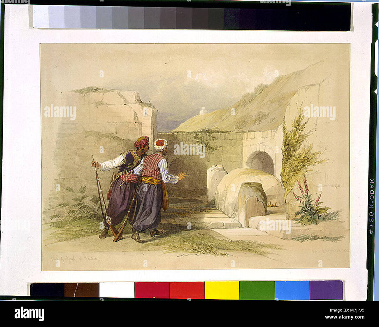 David Roberts’ 1839 artwork of the Tomb of Joseph at Shechem captures ...