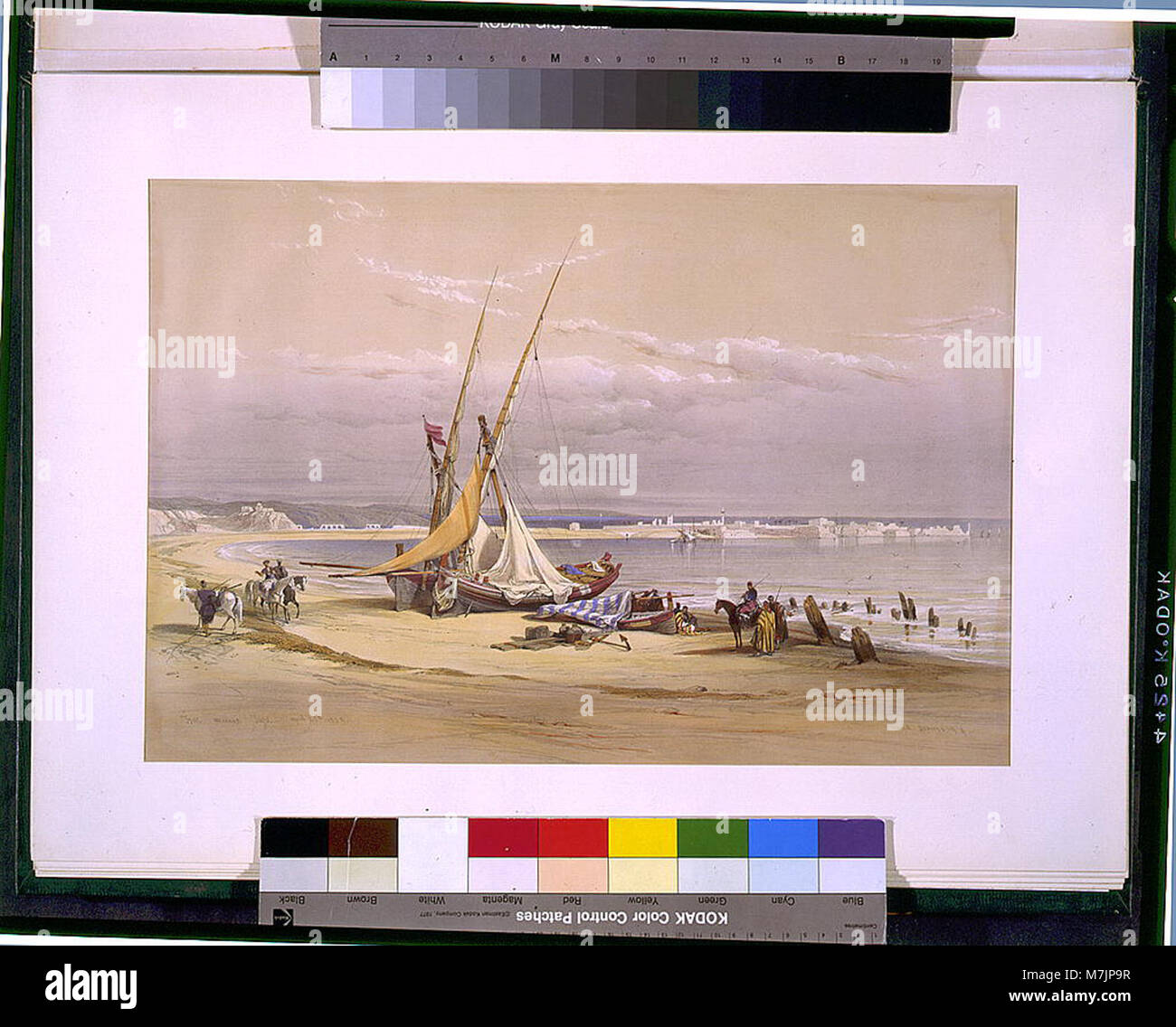 An artistic depiction of ancient Tyre, by David Roberts, R.A., dated ...