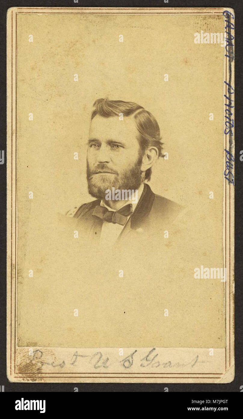Ulysses S. Grant, head-and-shoulders portrait, facing left ...