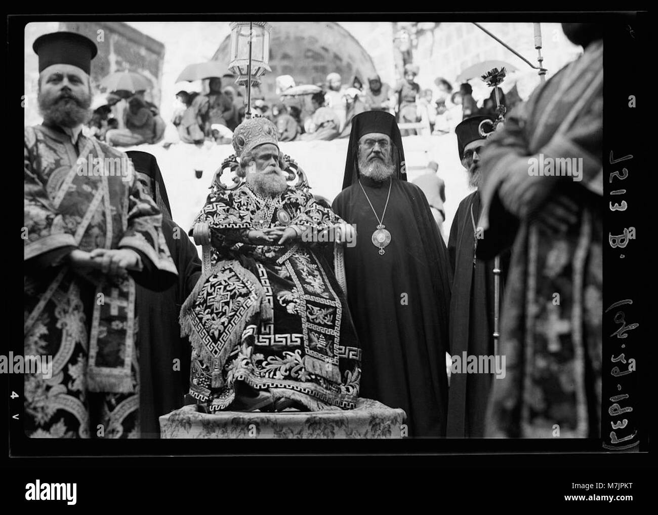 A photograph capturing the ritual of washing of the feet at the Church ...