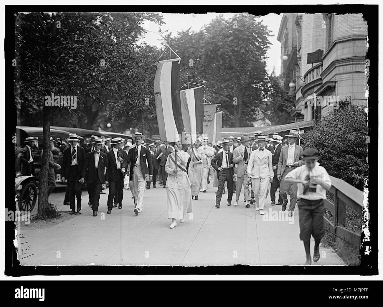 This image represents the woman suffrage movement, which fought for ...