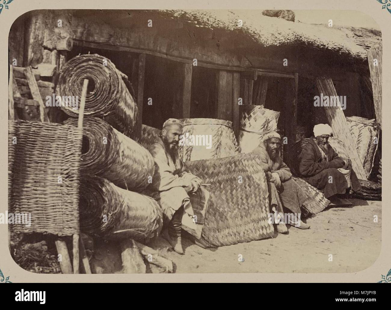 This image shows the Kamyshevoe production and sale of reed products ...