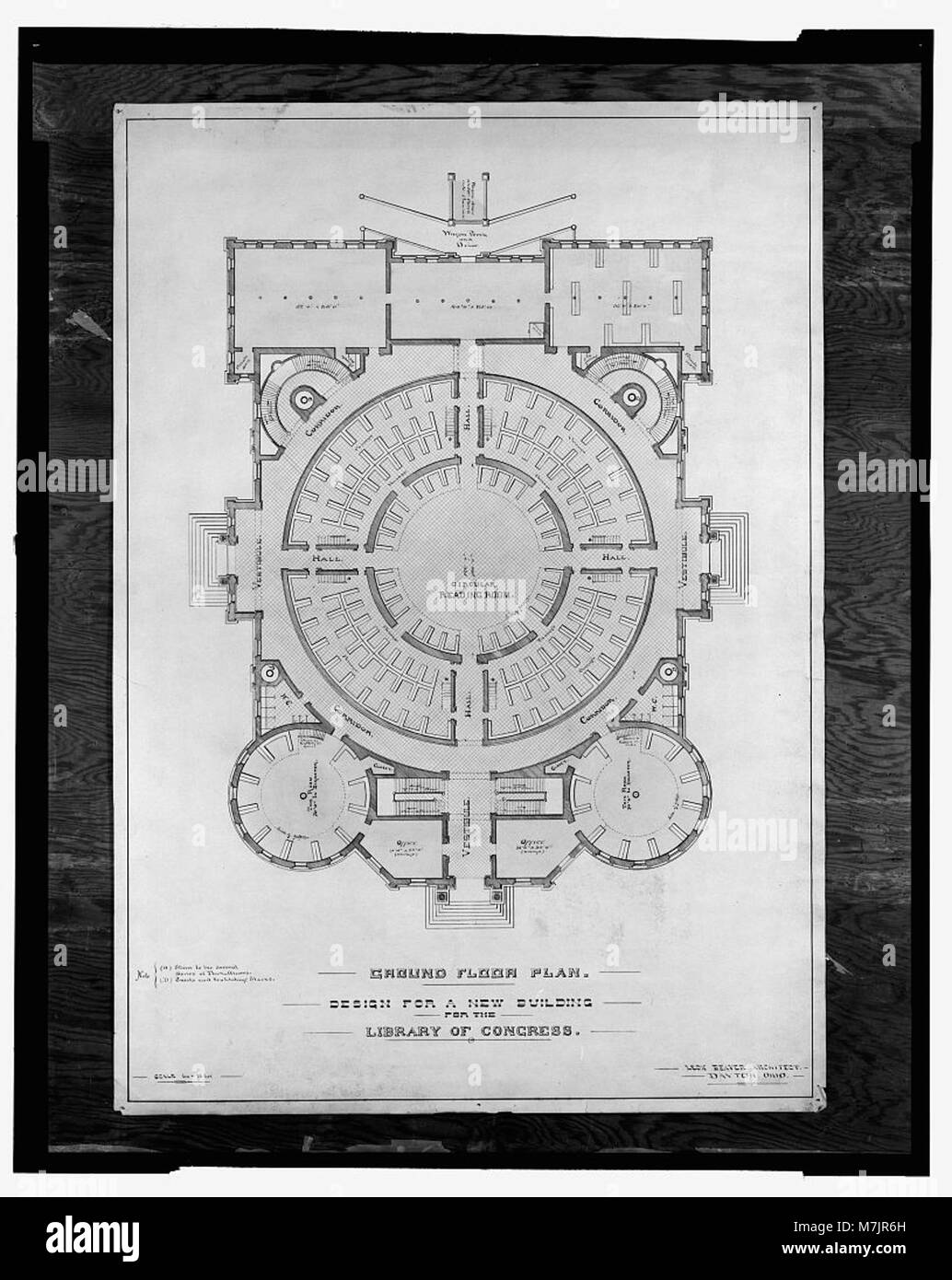 This is the ground floor plan of the Library of Congress in Washington ...