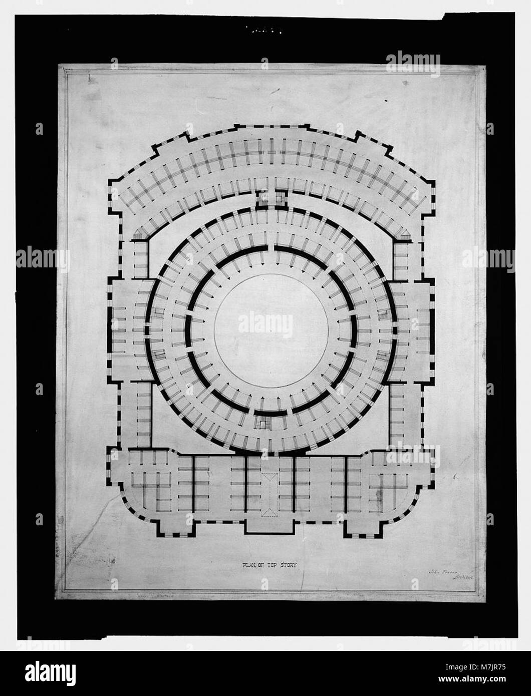 The plan of the top story of the Library of Congress in Washington, D.C ...