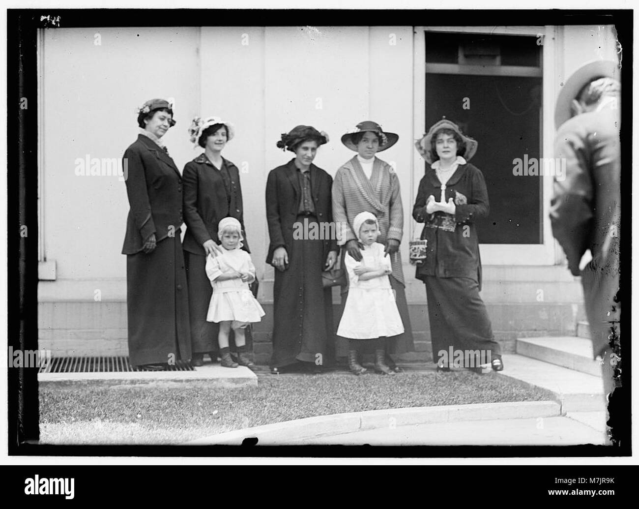 A historical photograph depicting Judge Ben B. Lindsey and his family ...