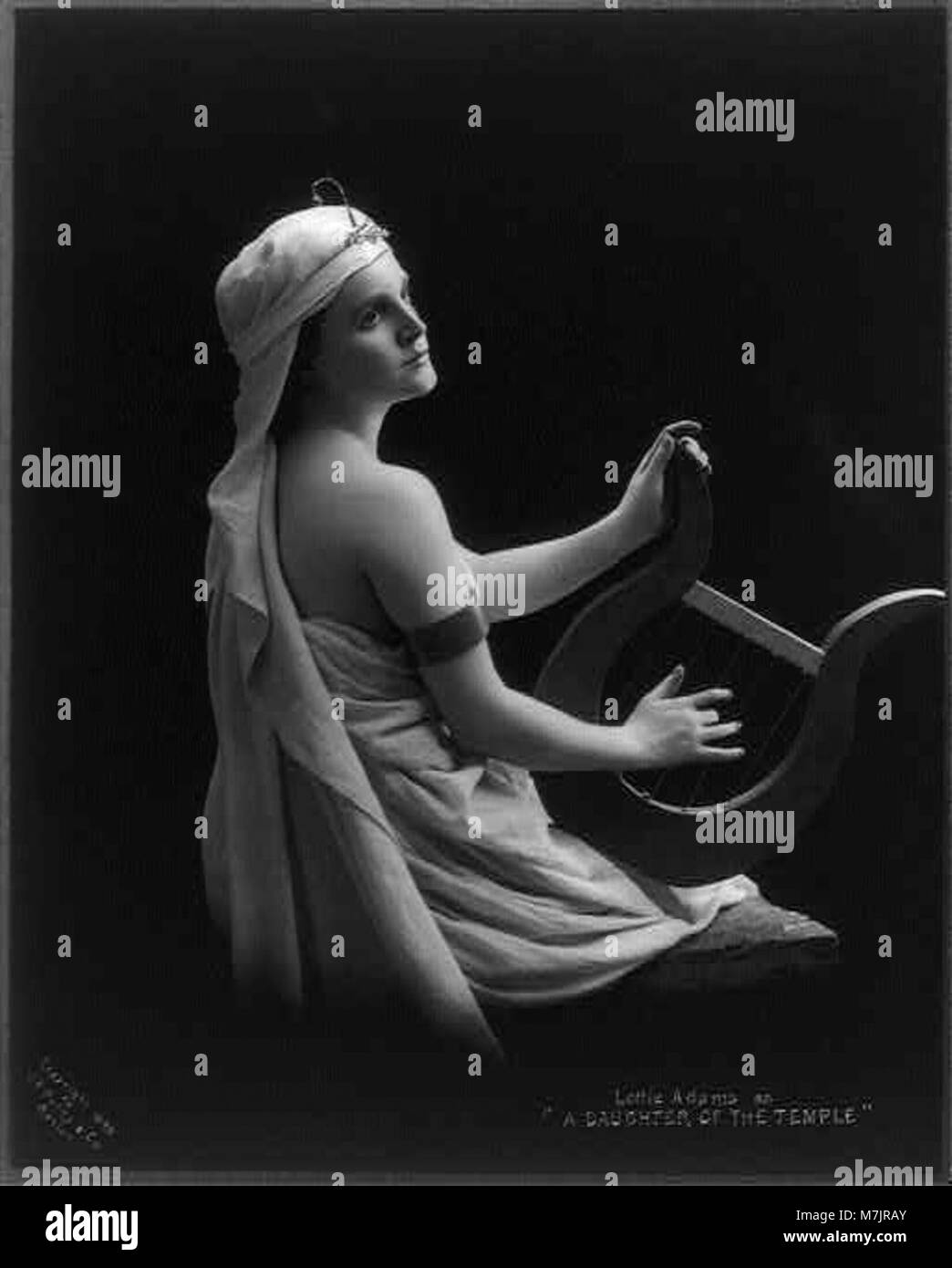 Lottie Adams is pictured as 'a daughter of the temple', likely a ...