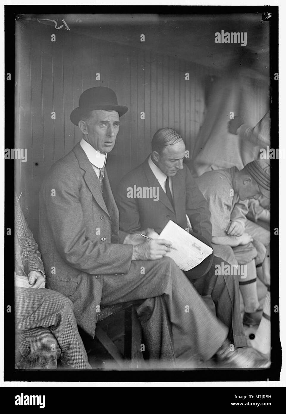 A portrait of Connie Mack, the long-time manager and owner of the ...