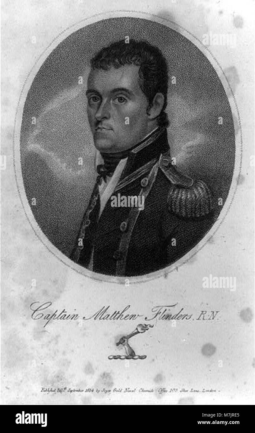 A portrait of Matthew Flinders (1774-1814), the British navigator and ...