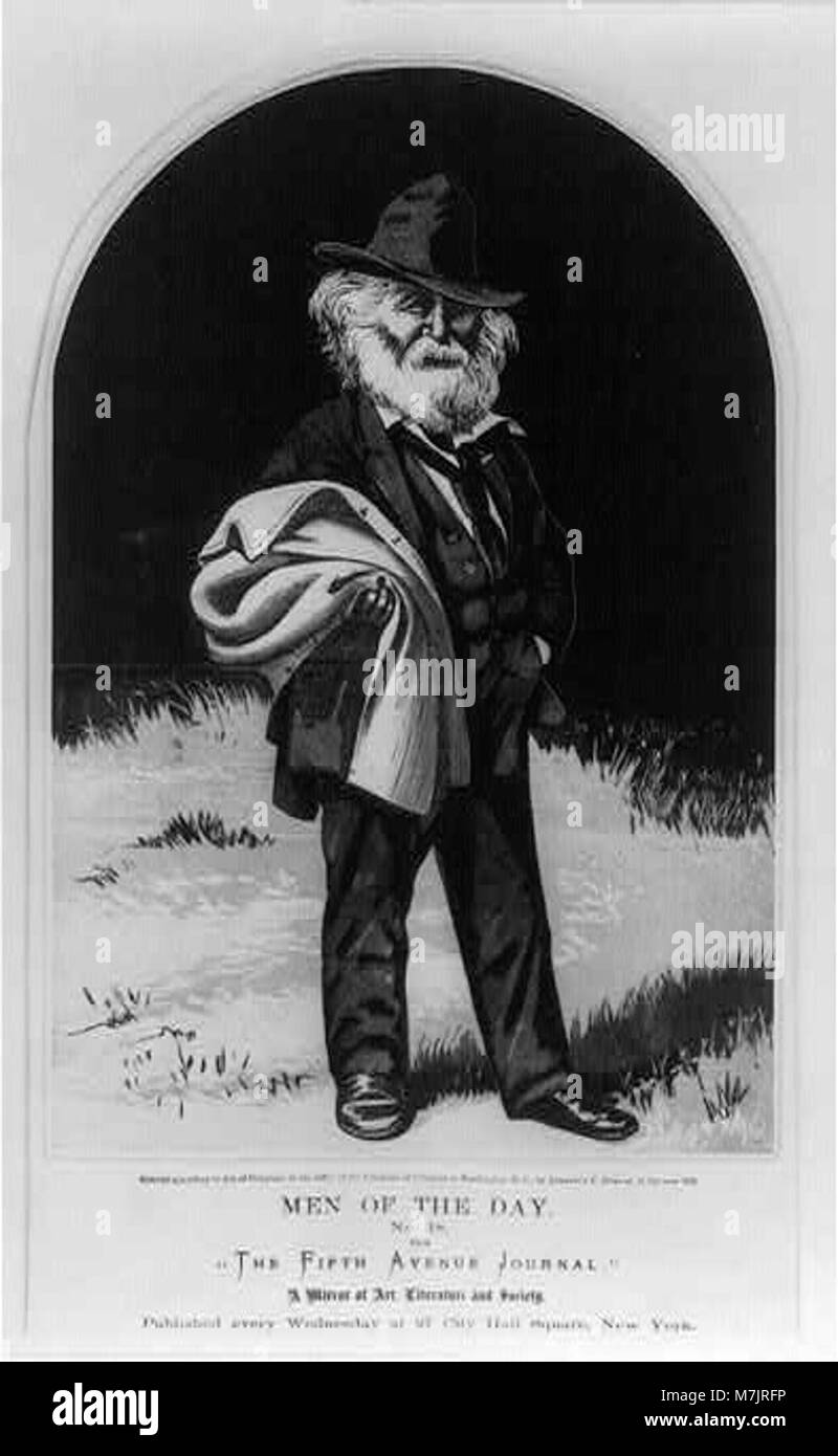 A depiction from 'The Fifth Avenue Journal,' showing influential men of ...