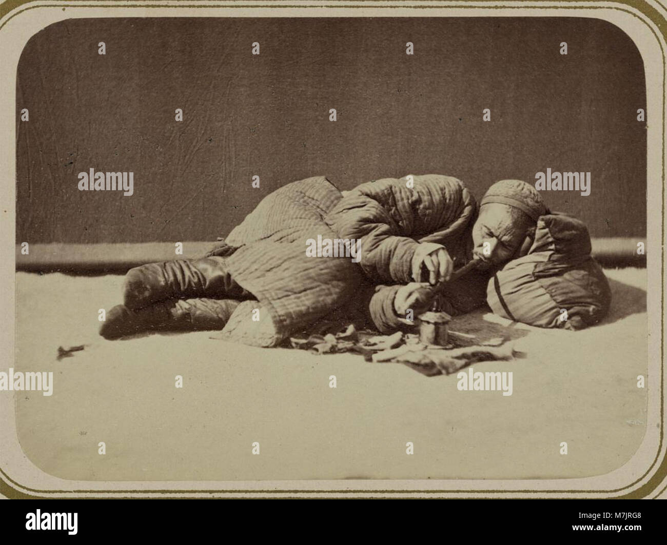 Photograph depicting the opium processing location in the Kuril'shchik ...