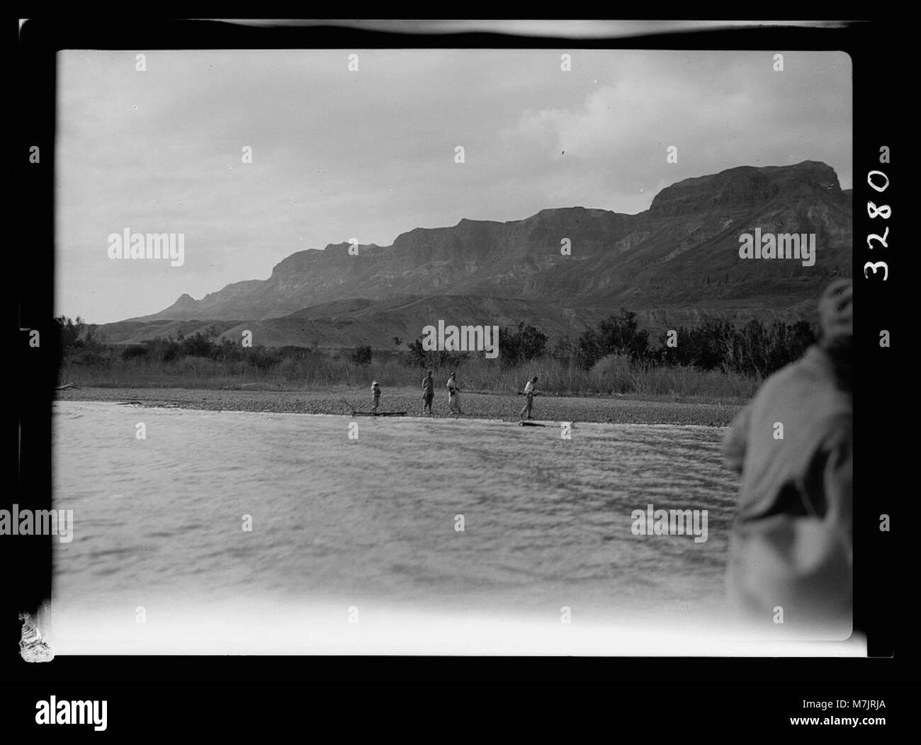 A photograph of a motorboat trip around the Dead Sea, highlighting the ...