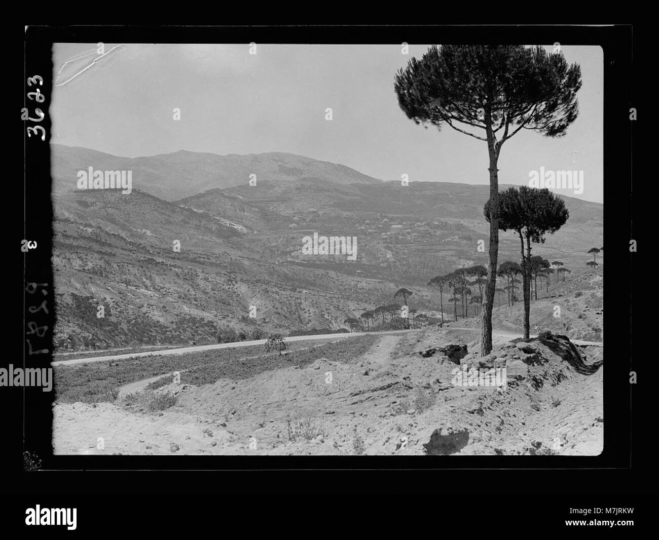 This scenic photograph captures the mountainous landscape around Aleih ...