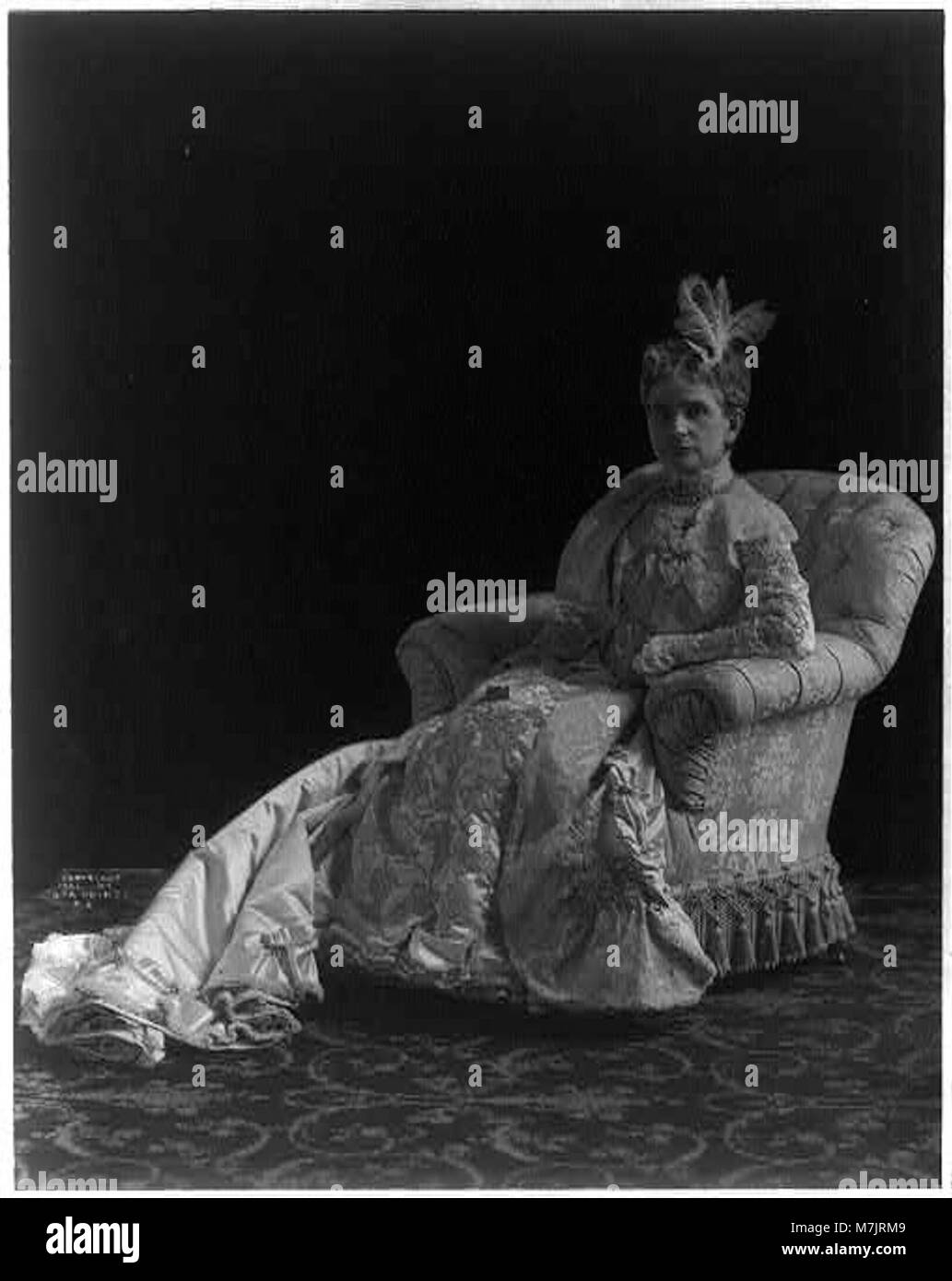 Mrs. Ida Saxton McKinley, the wife of U.S. President William McKinley ...