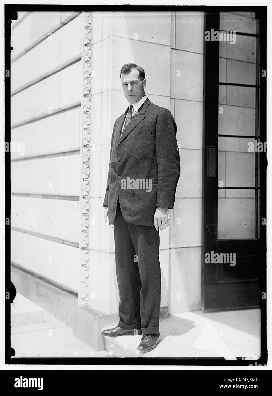 A portrait of J.D. Murphy, an elevator man at the House Office Building ...
