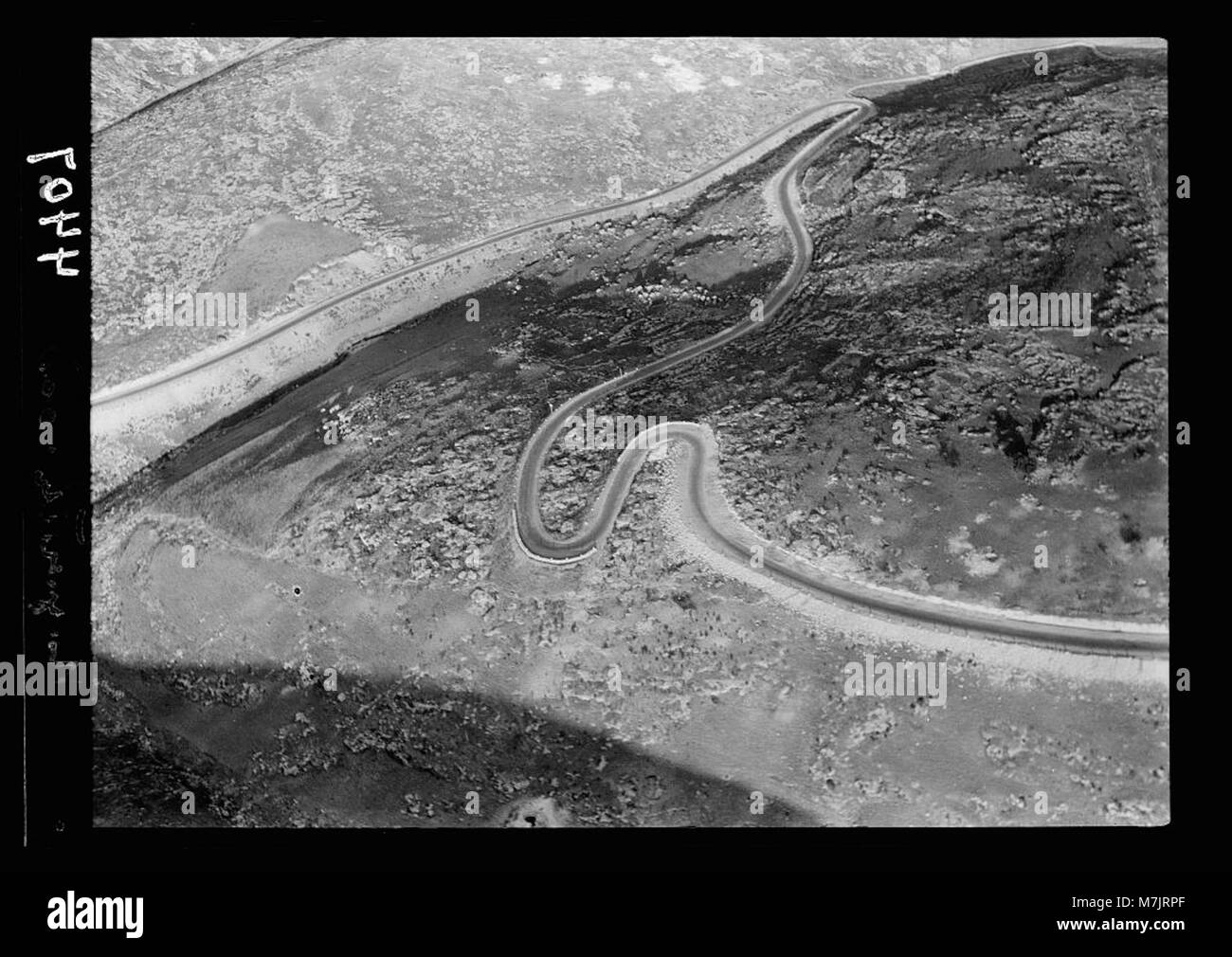 An aerial view of Palestine showing the air route over Cana of Galilee ...
