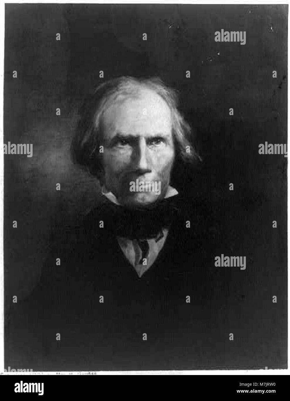 A portrait of Henry Clay (1777-1852), a prominent U.S. politician and ...