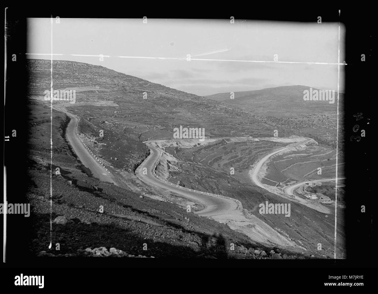 A northern view of Lubban (Labonah), a town in the Middle East ...