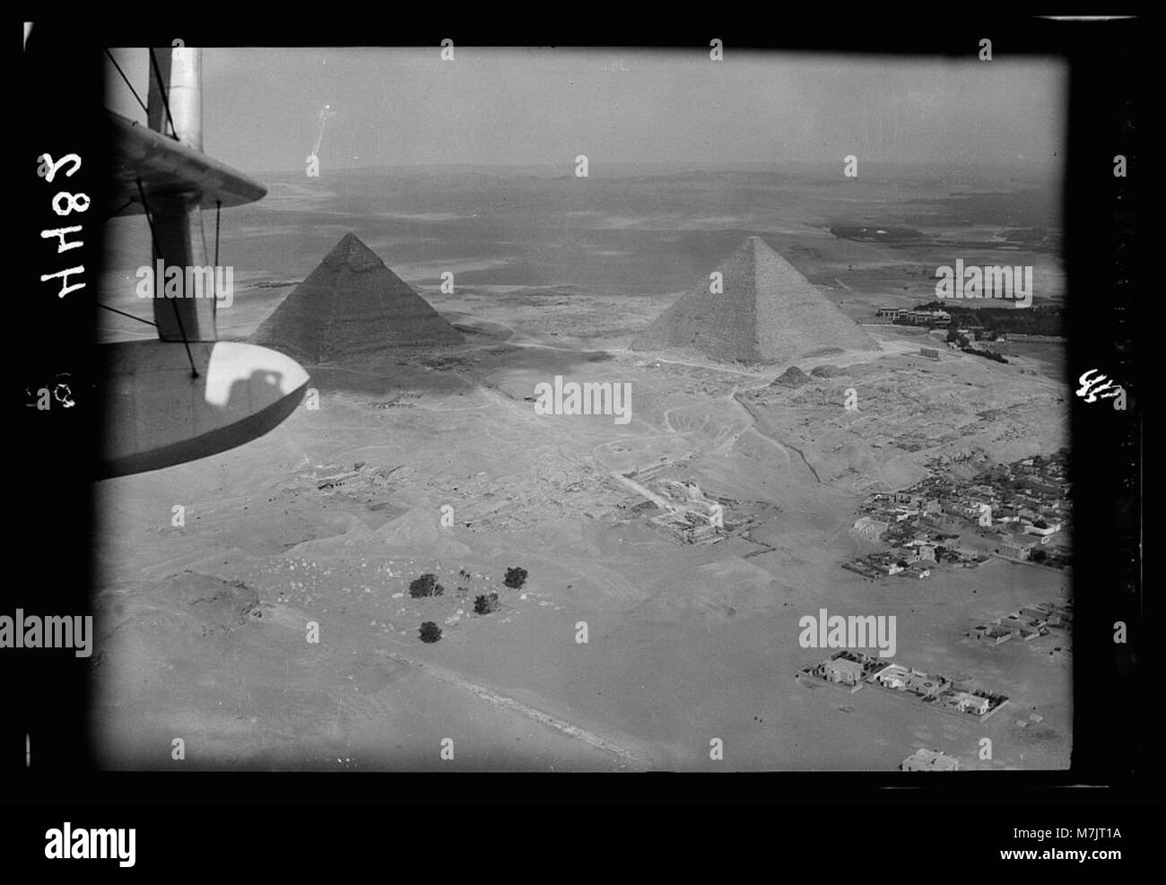 Aerial photograph showcasing Palestine, with views of Cairo, the ...