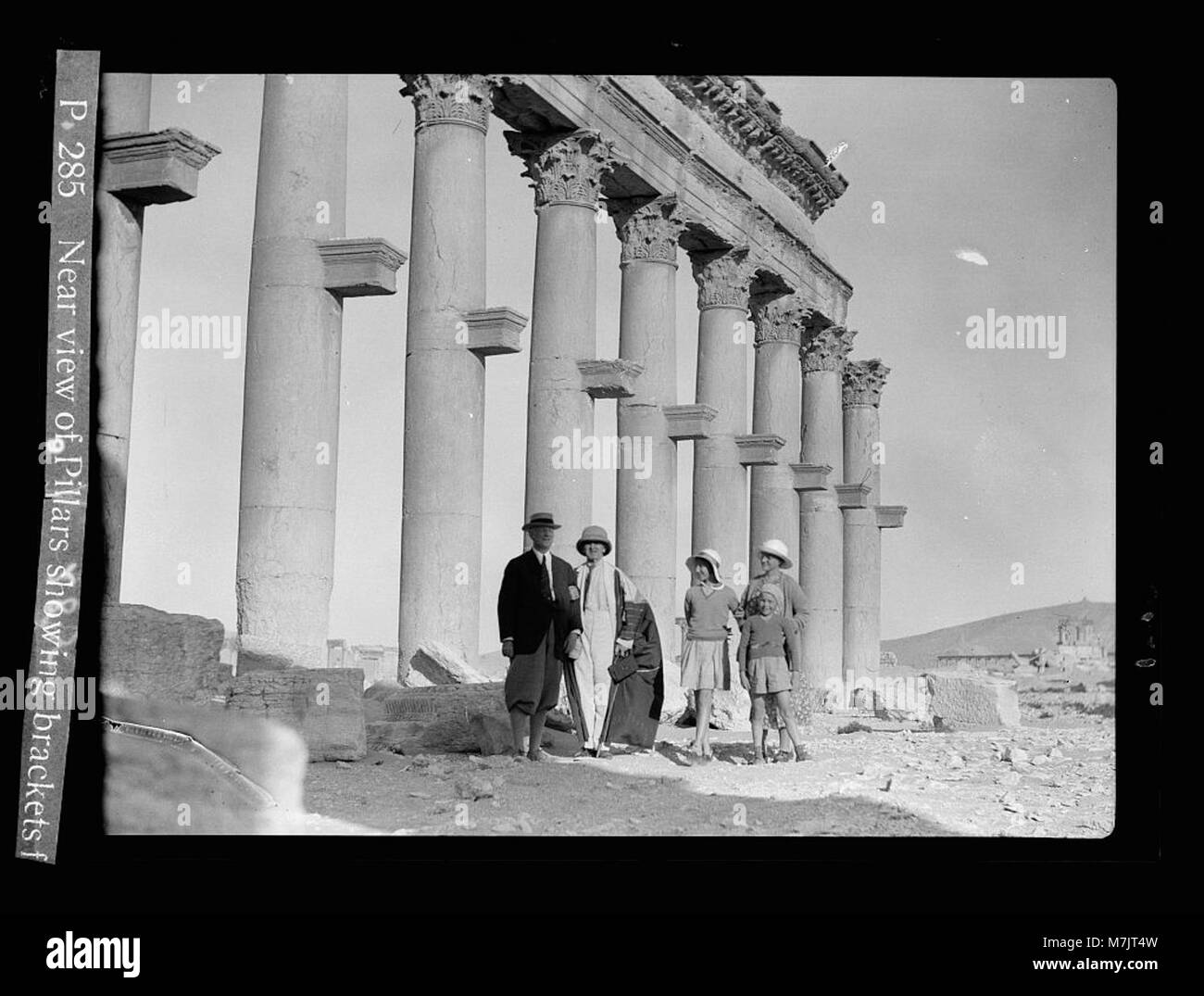 This image depicts a section of the colonnade at the ancient city of ...