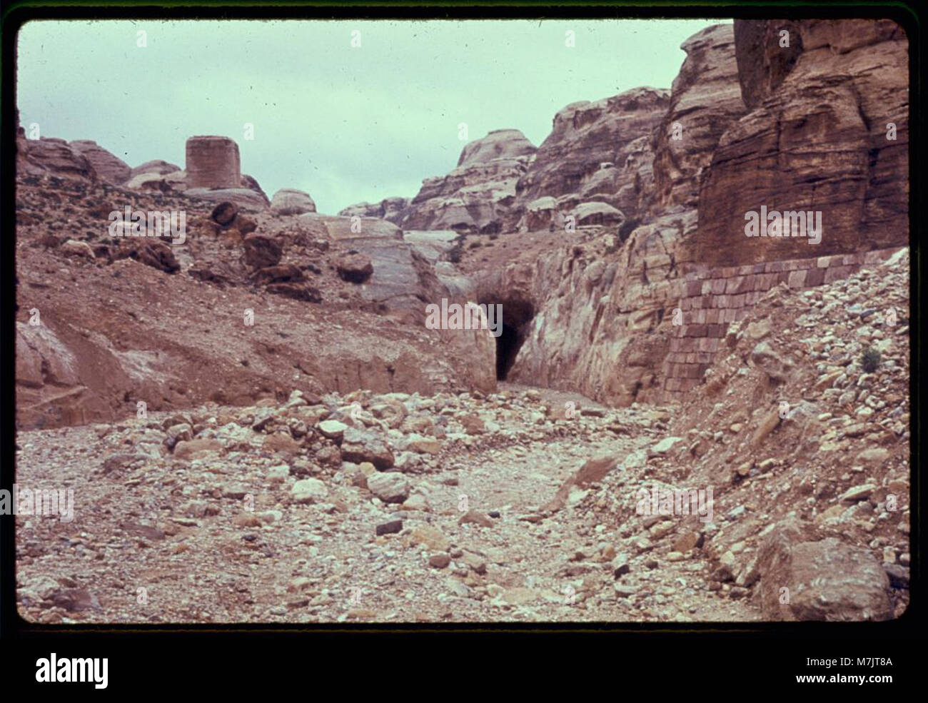 The Nabatean dam in Petra, Jordan, is a remarkable example of ancient ...