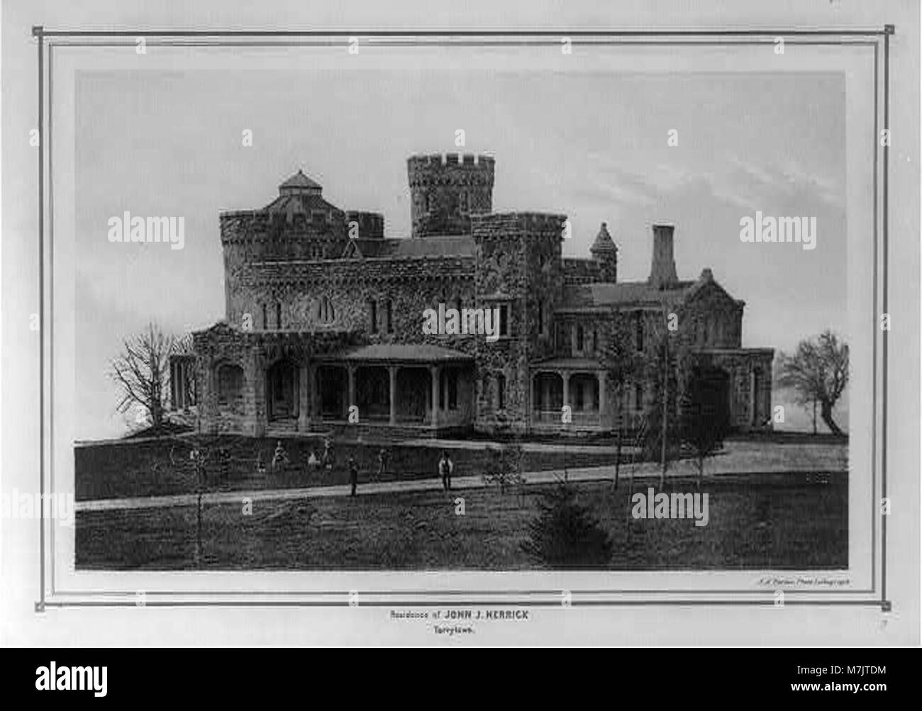 The residence of John J. Herrick in Tarrytown, New York, a historic ...