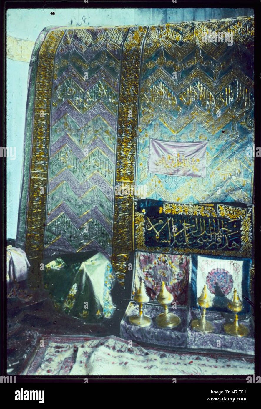 This photograph depicts the road to Hebron and Mar Saba, with the Tomb ...