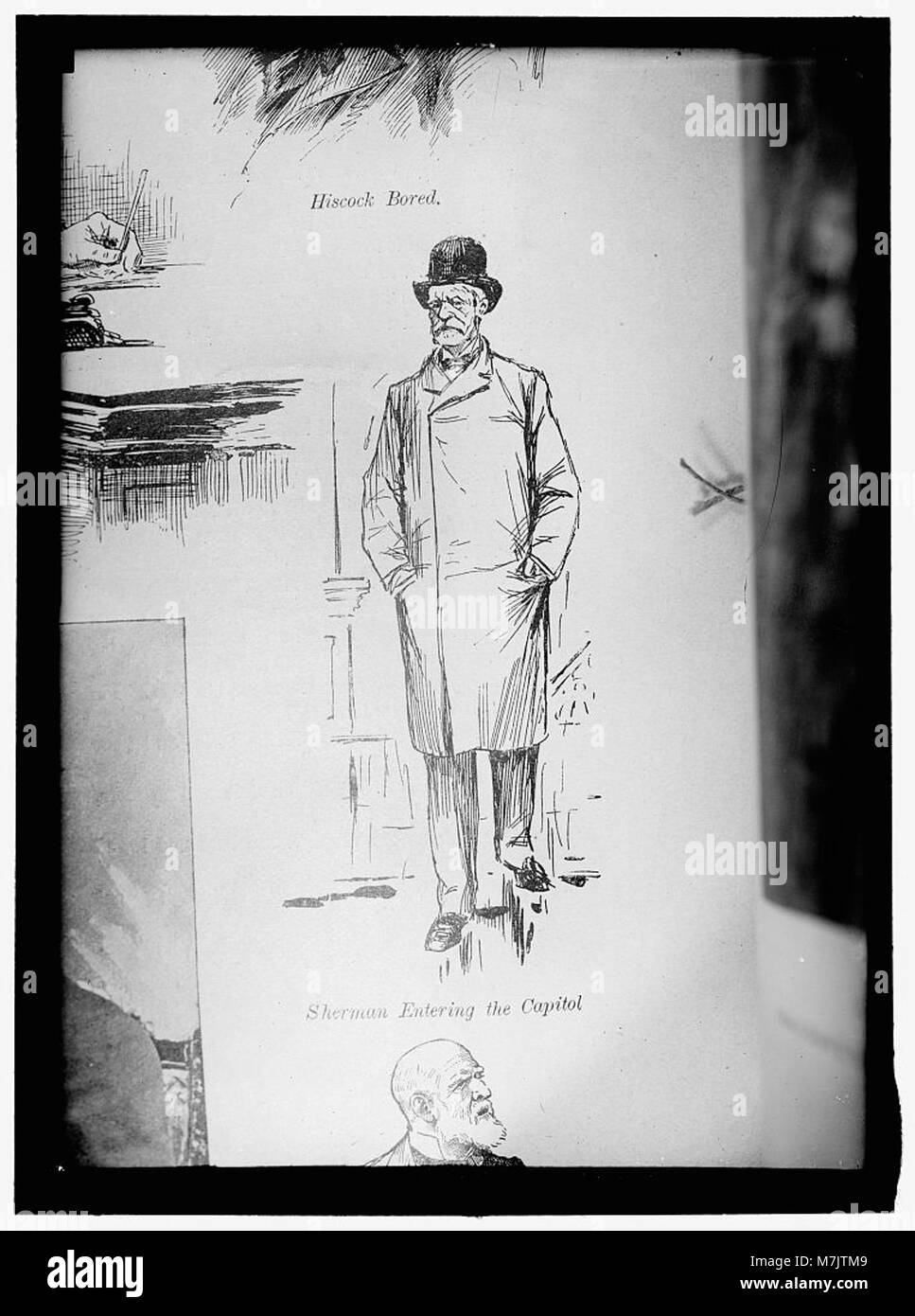 A published drawing depicting General William Tecumseh Sherman entering ...