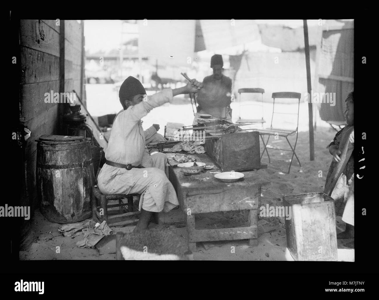 A scene from southern Palestine showing Nebi Rubin (The Prophet Reuben ...