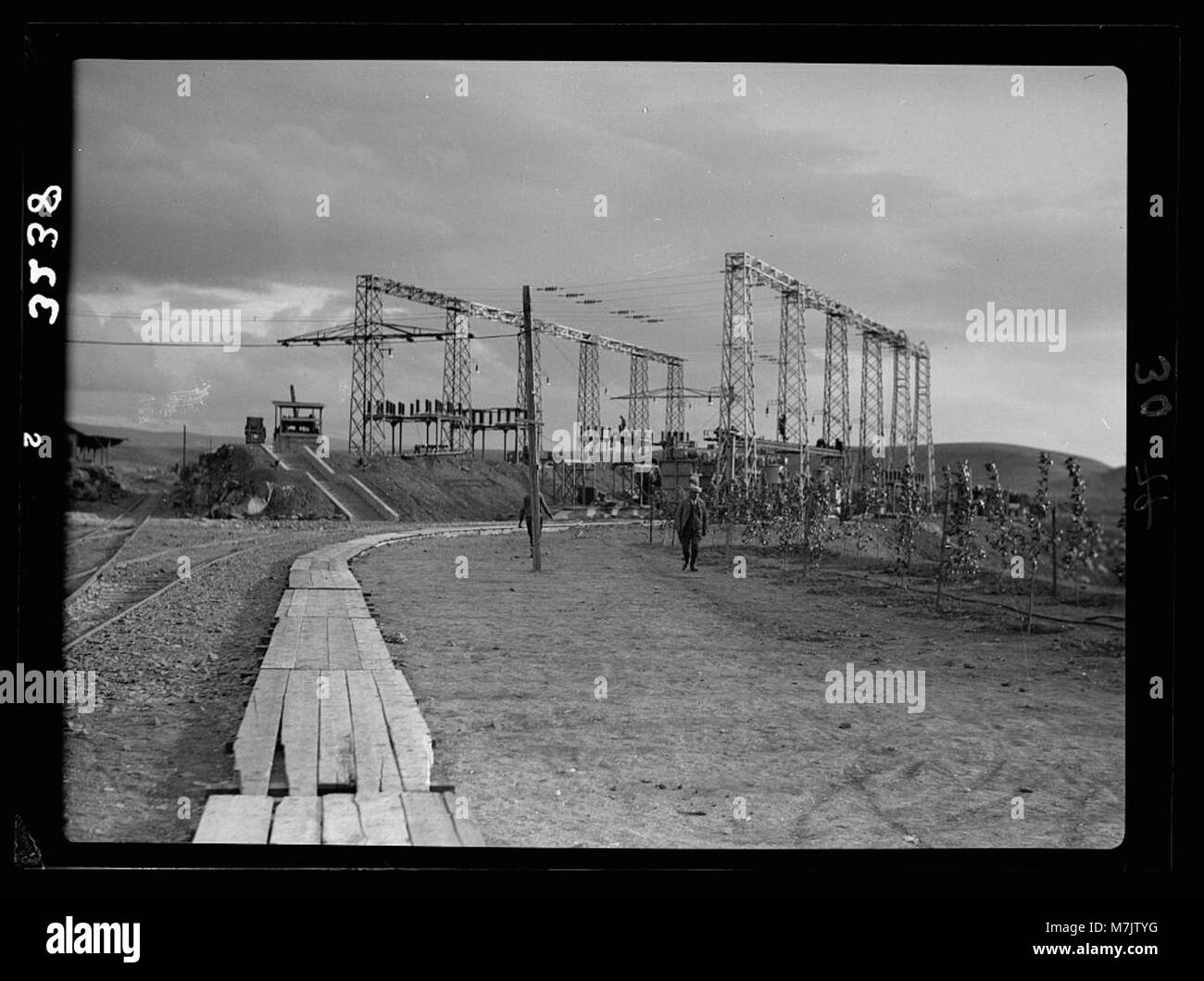 This image shows the Palestine Electric Corporation Power Plant, also ...
