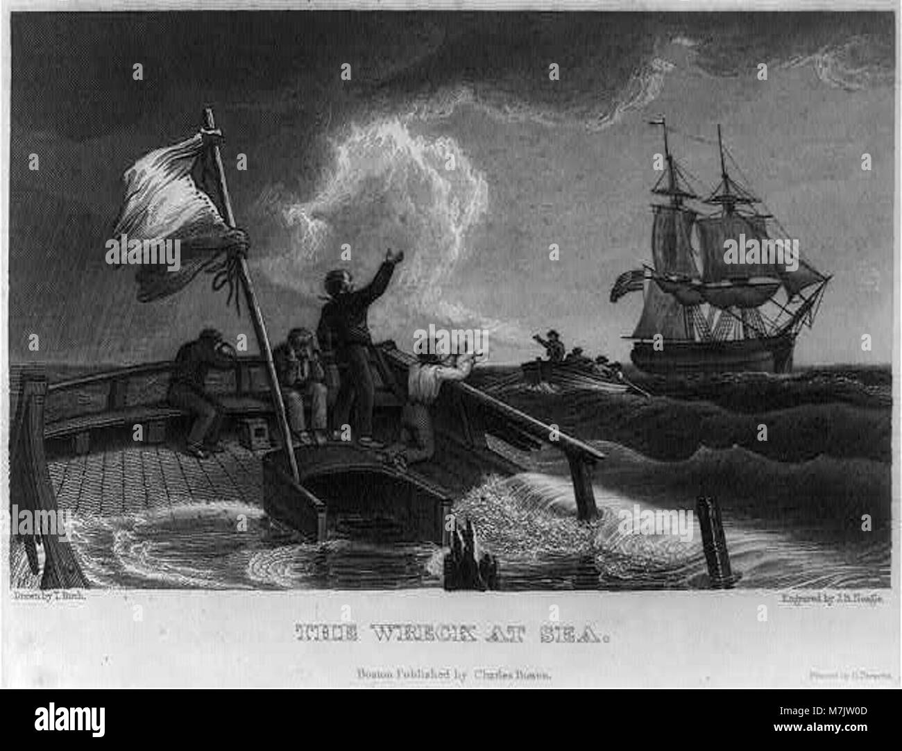 The wreck at sea is a historical incident involving a ship that met ...