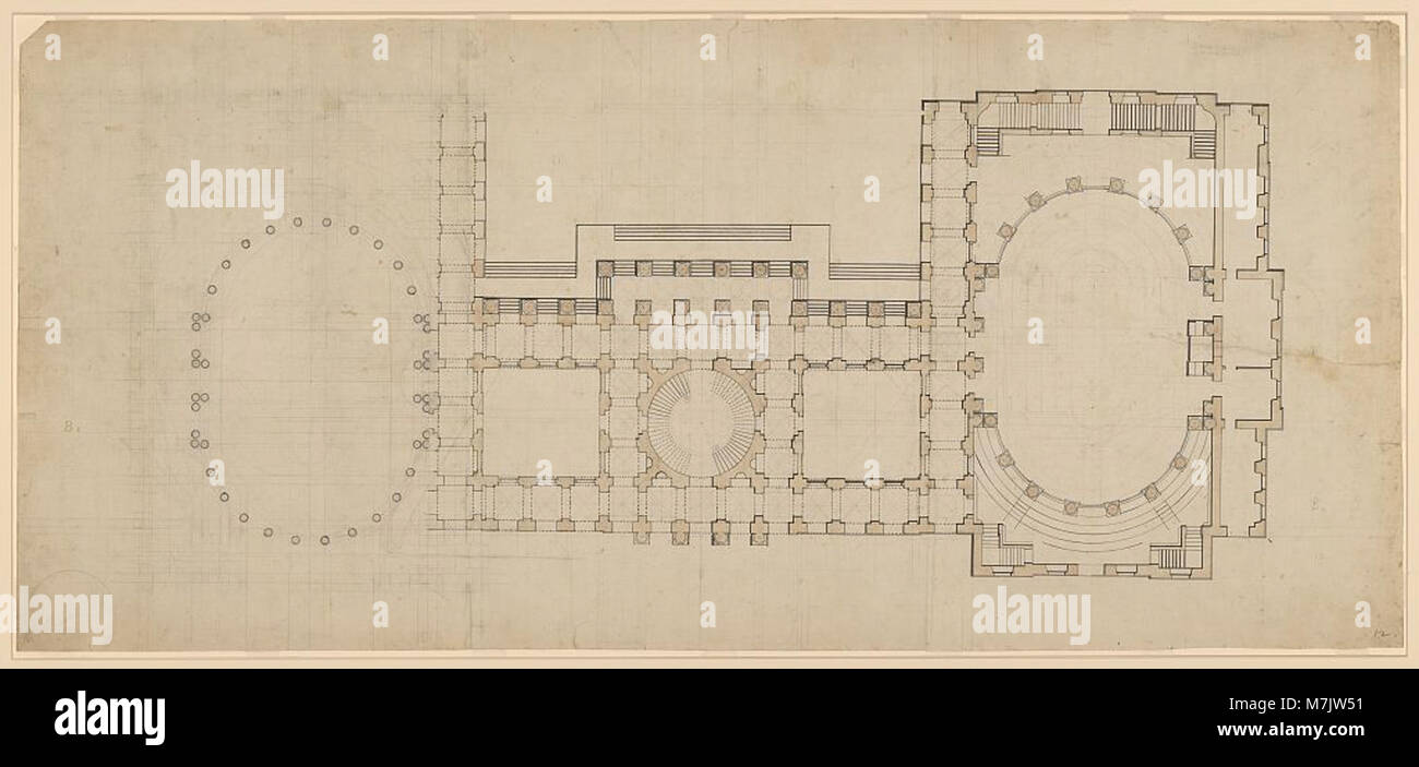 The floor plan of the United States Capitol in Washington, D.C ...