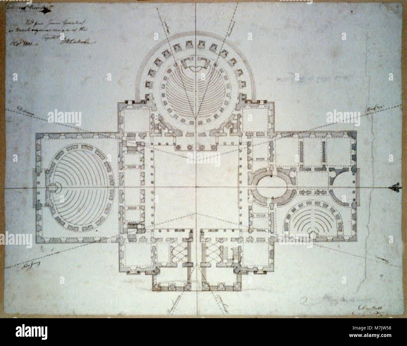 A floor plan of the United States Capitol building in Washington, D.C ...