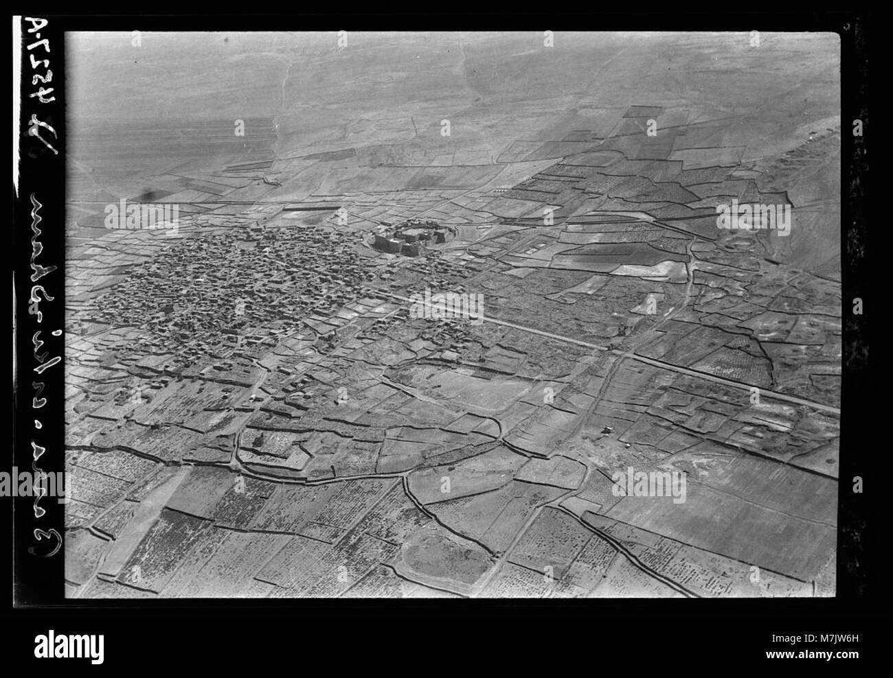 The image provides a closer view of the villages in the Hauran region ...