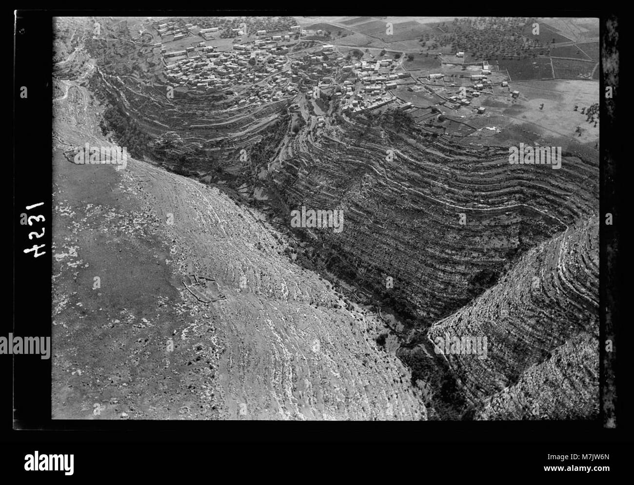 Photograph of villages in the Hauran region, including M'Keis and ...
