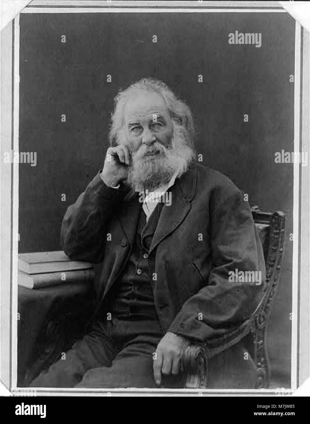 This image is a portrait of Walt Whitman, the famous American poet ...