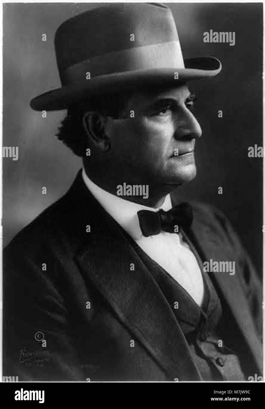A portrait of William Jennings Bryan, a prominent American politician ...