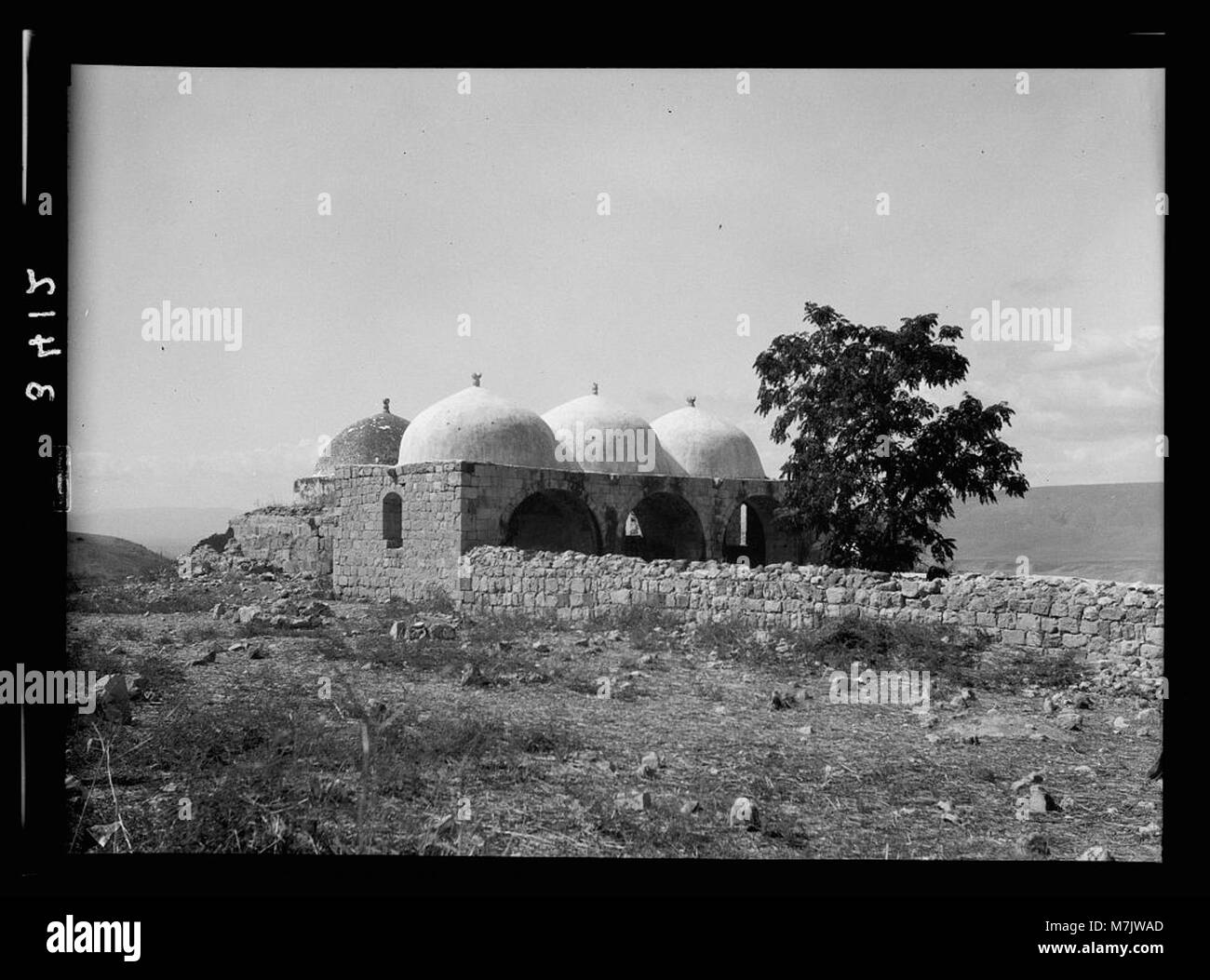 This image depicts a Muslim shrine, located in the Ajlun District. The ...