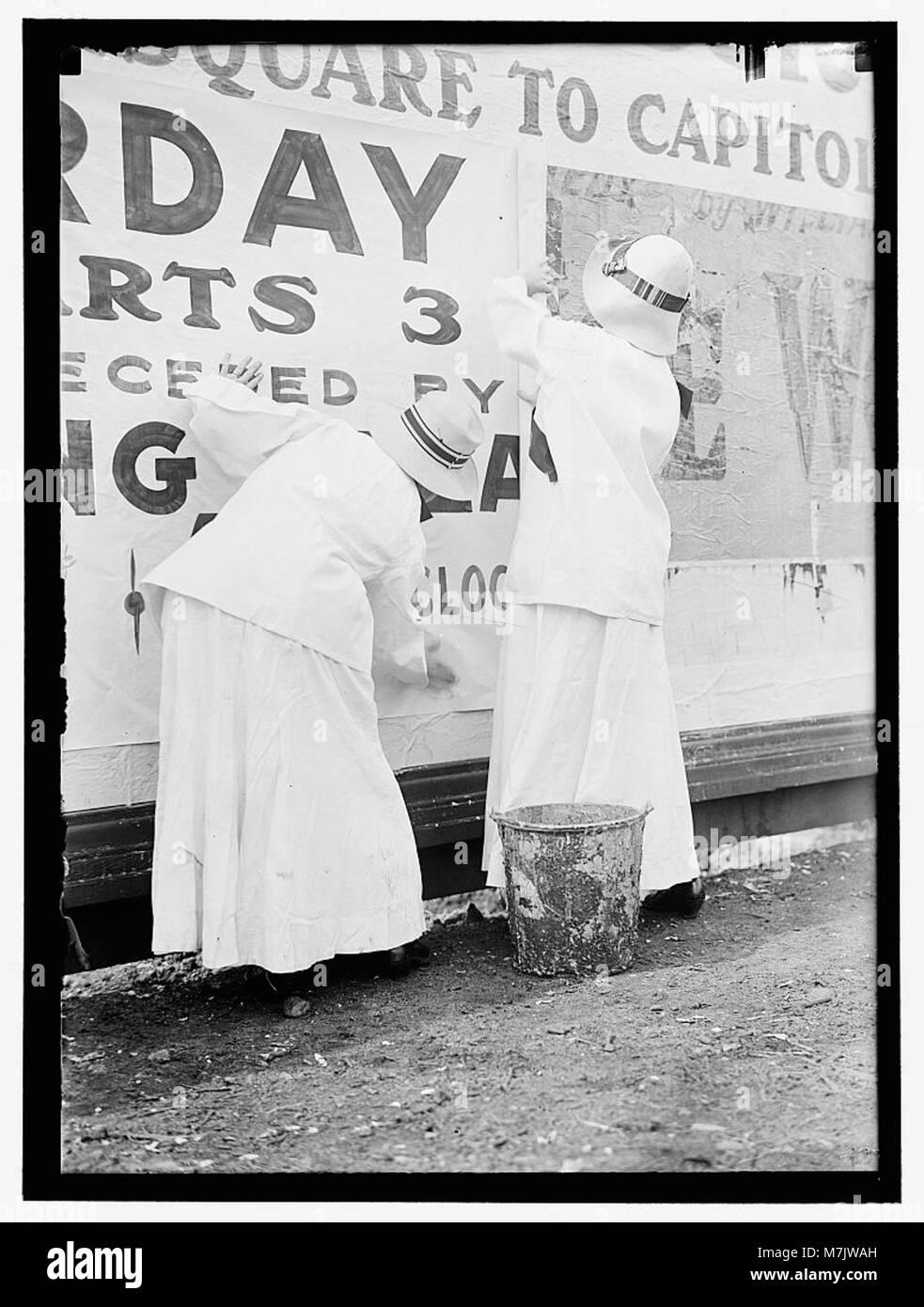 Posters for a suffrage parade, part of the broader women’s suffrage ...