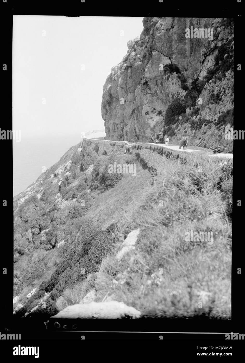 A scenic view of the coastline near Tripoli, featuring Ras Esh Shekka ...