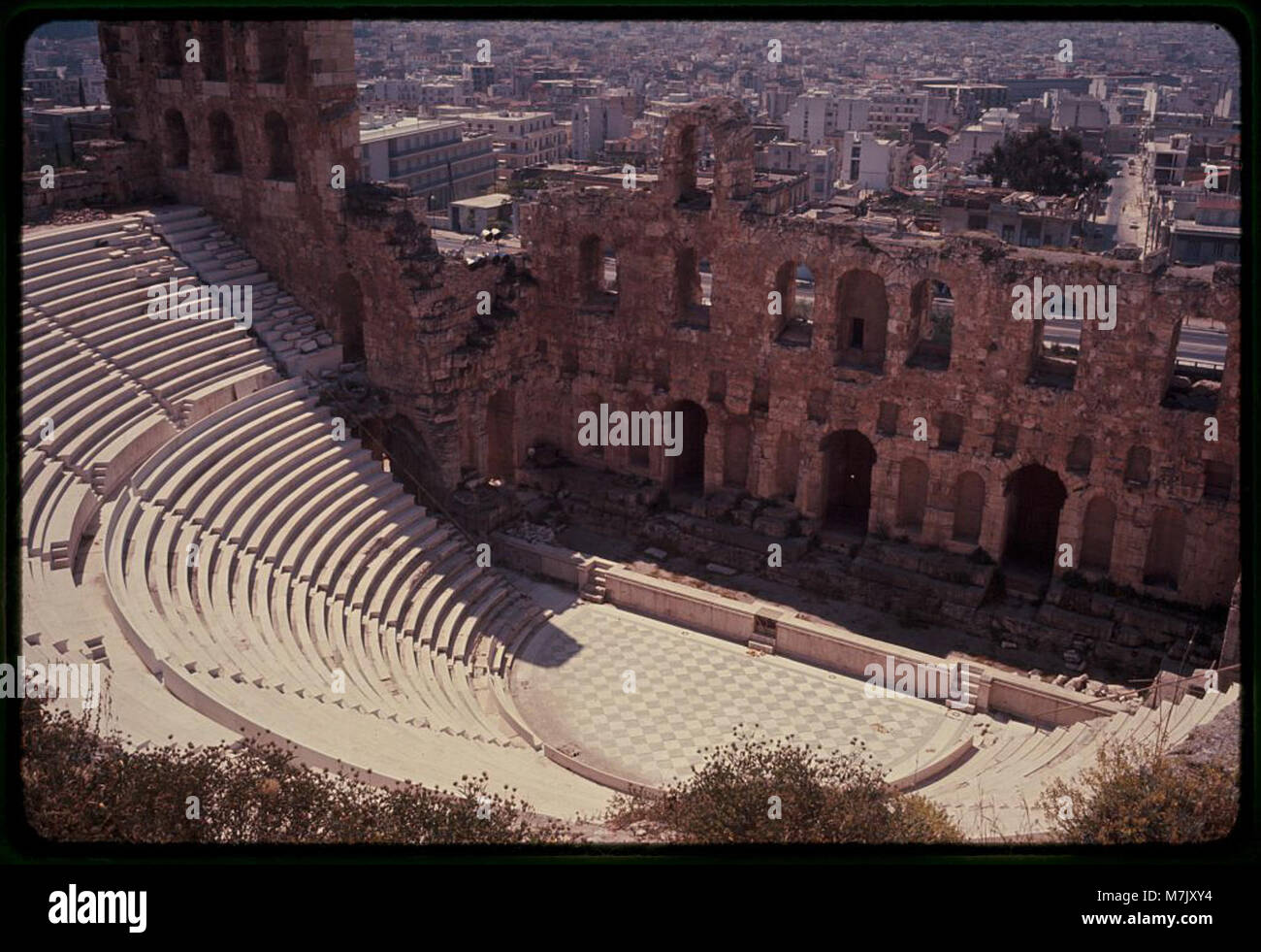 The Odeon of Herodes Atticus in Athens, a grand ancient theater ...