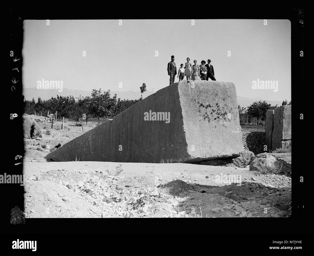 An image of the great stone in the grand quarry of Baalbek, Heliopolis ...